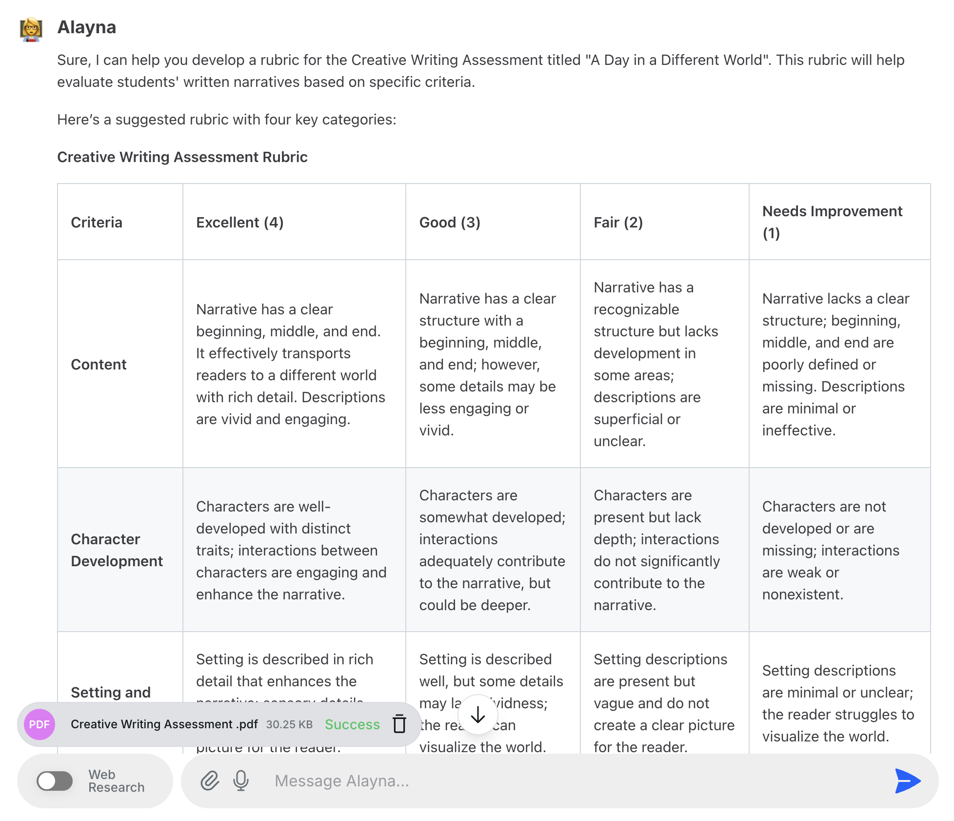 Chatbot — Alayna AI